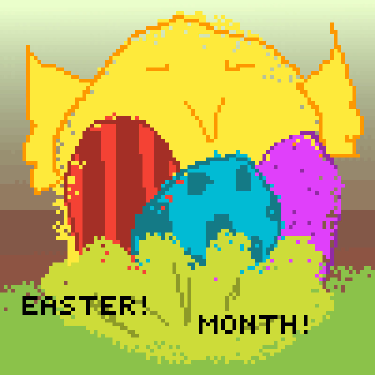 Pixilart - Easter Month by sunxflower