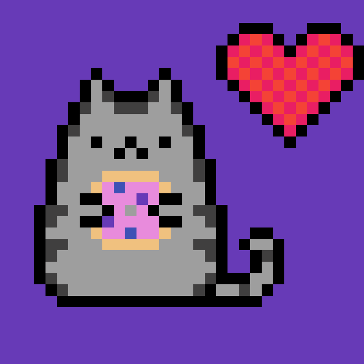 Pixilart - Pusheen by Wagstaff
