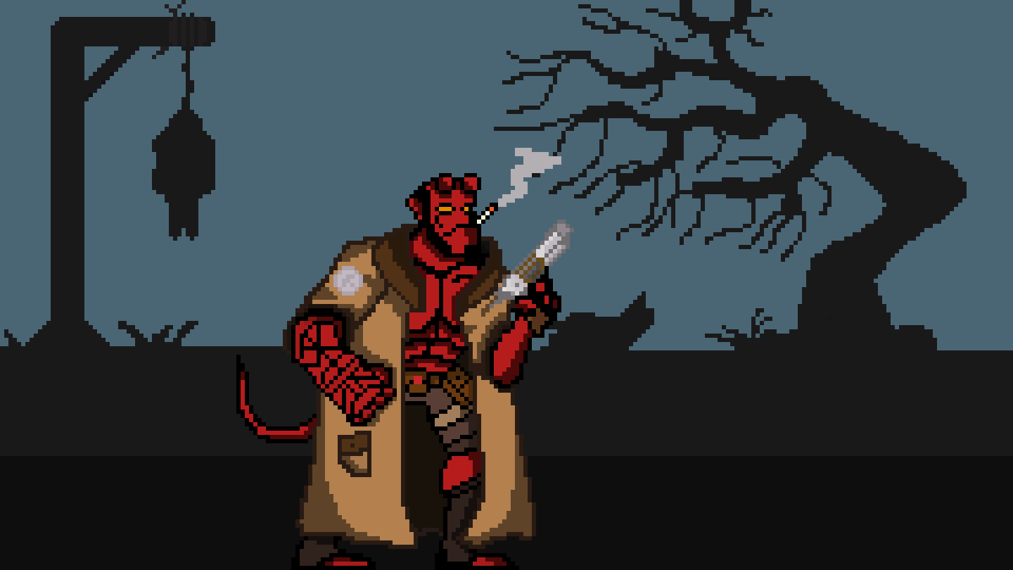 Pixilart - Hellboy by JCbepantient