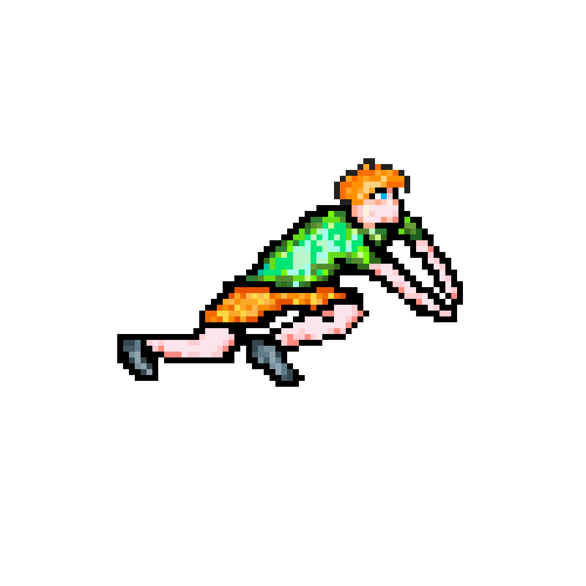 Pixilart - VolleyBall Digging Pose by PsyOnyx