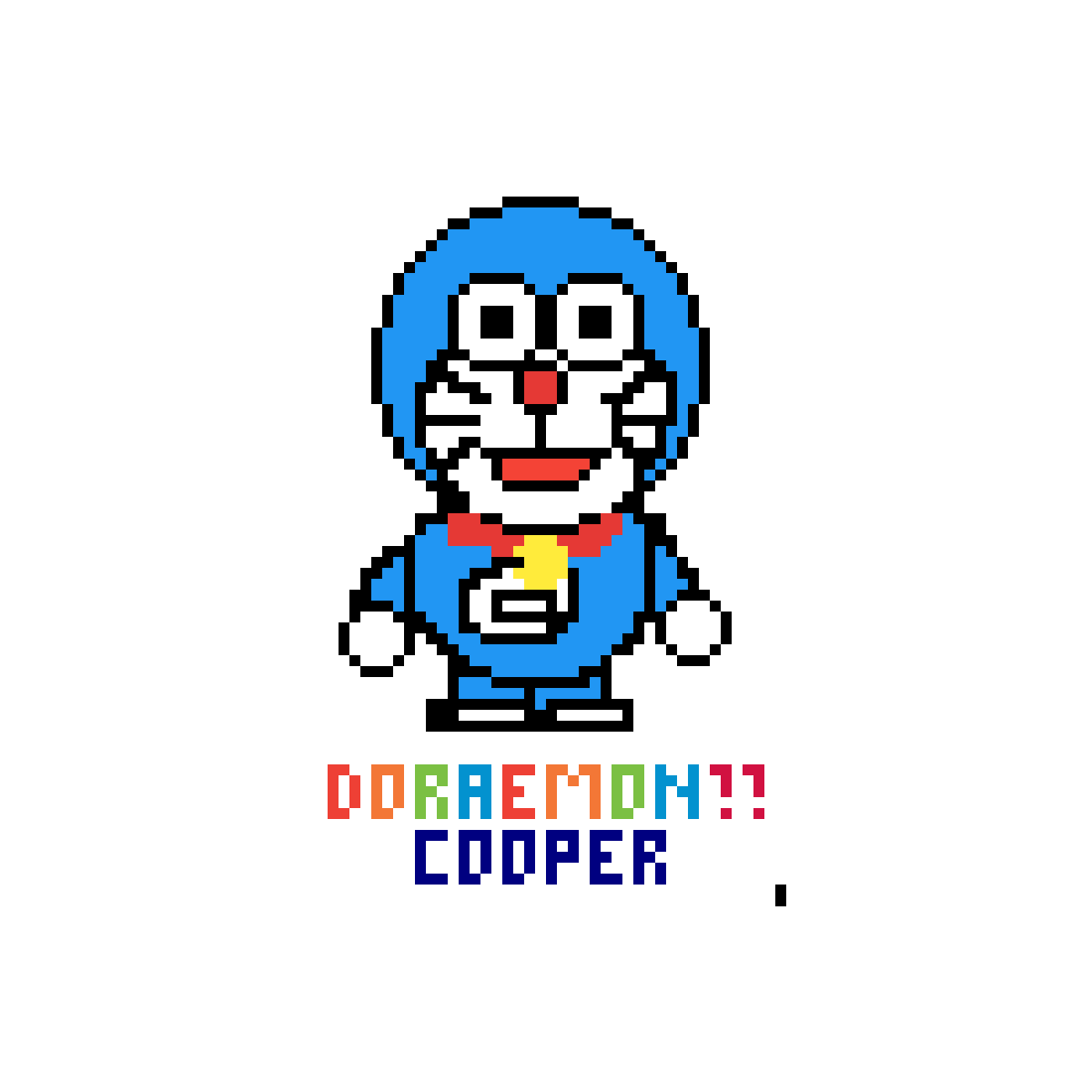 Editing Doraemon - Free online pixel art drawing tool - Pixilart