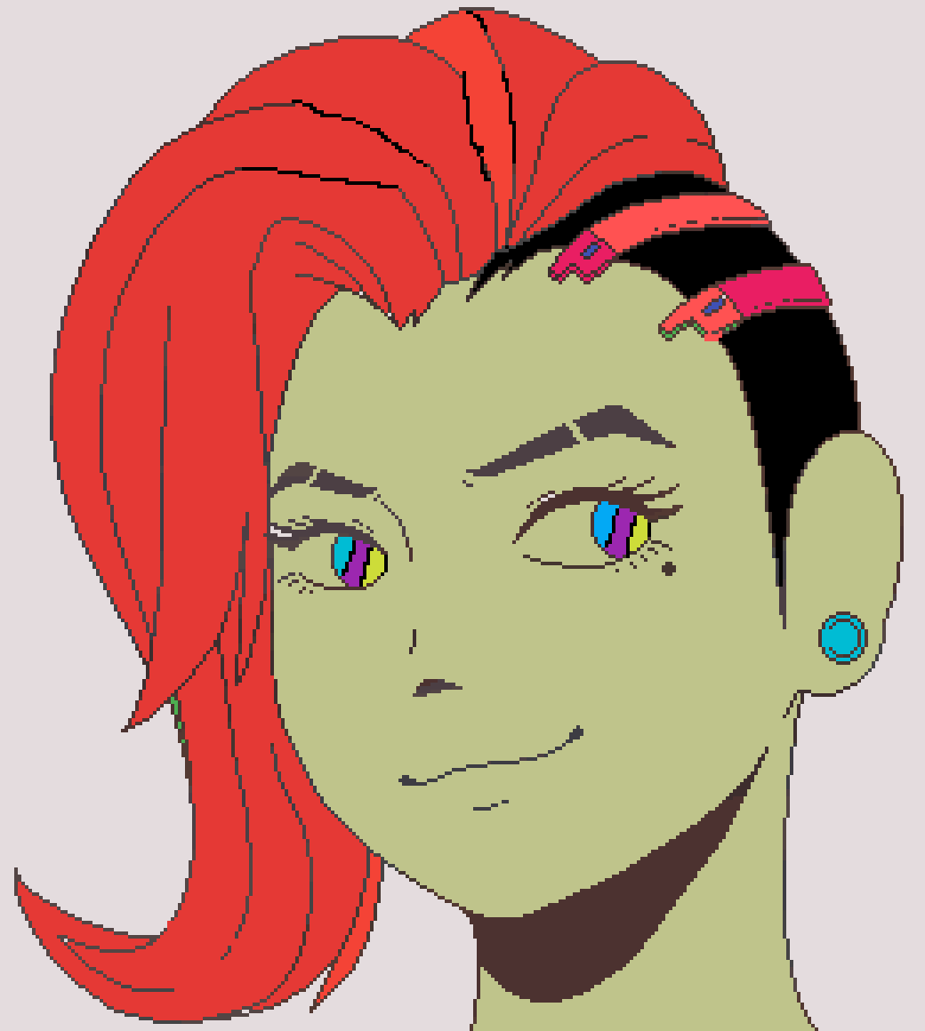 Editing red girl - Free online pixel art drawing tool - Pixilart