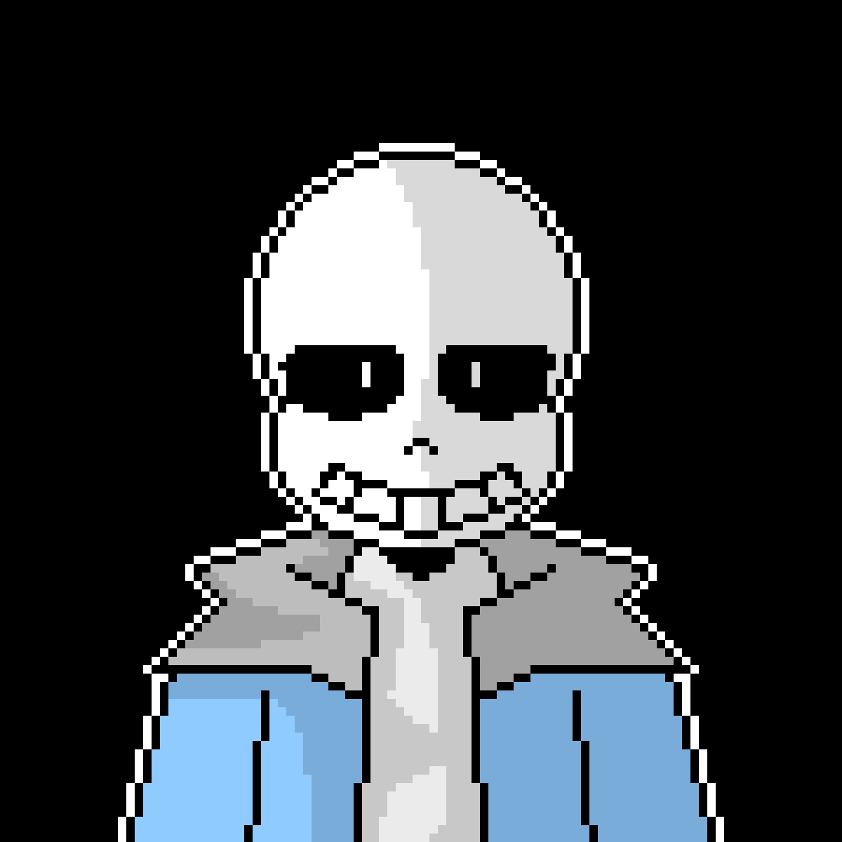 Pixilart - UT!Sans Up-Close Sprite by stxrthvftx