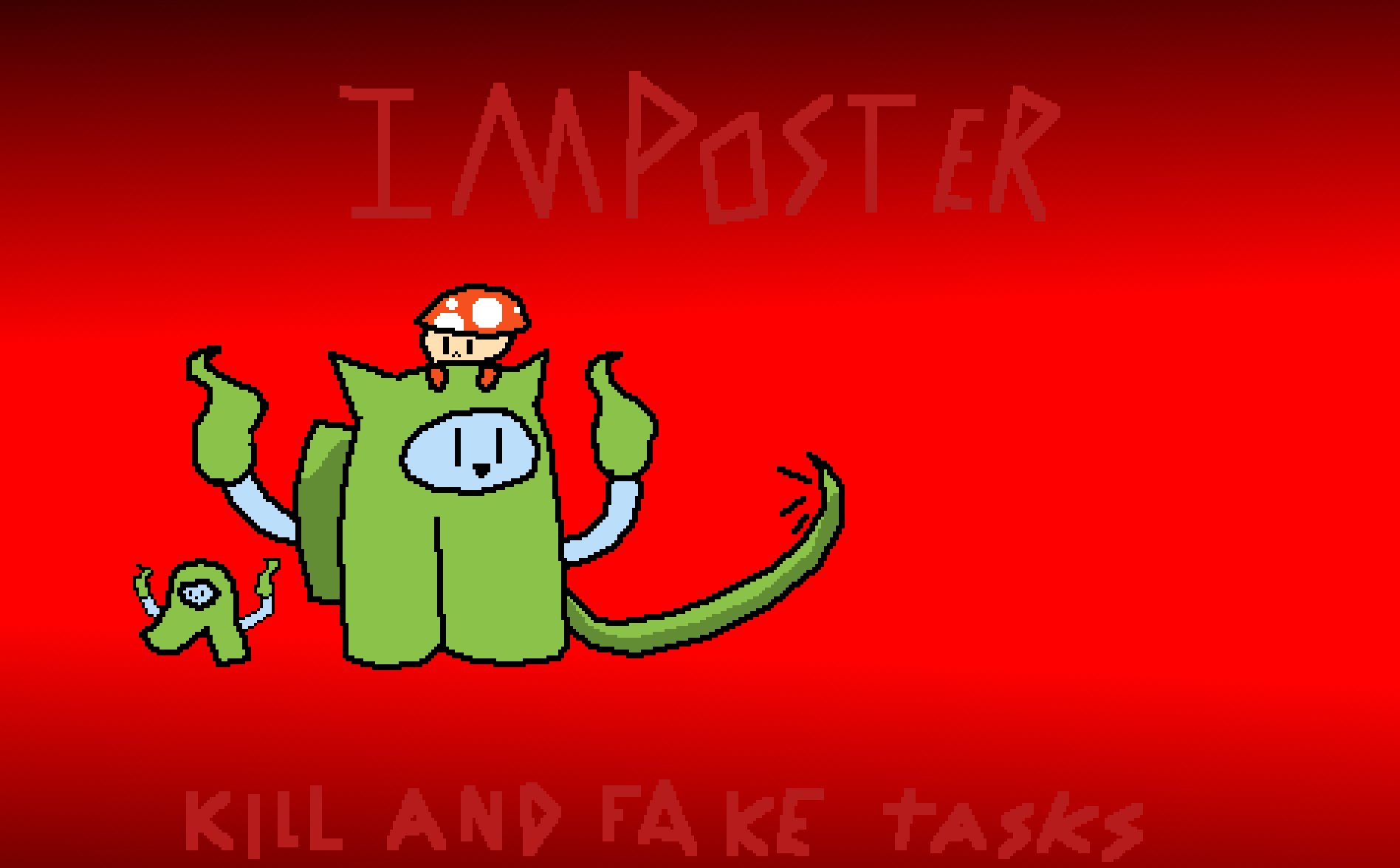 Pixilart - Among us Imposter team by Nekomech