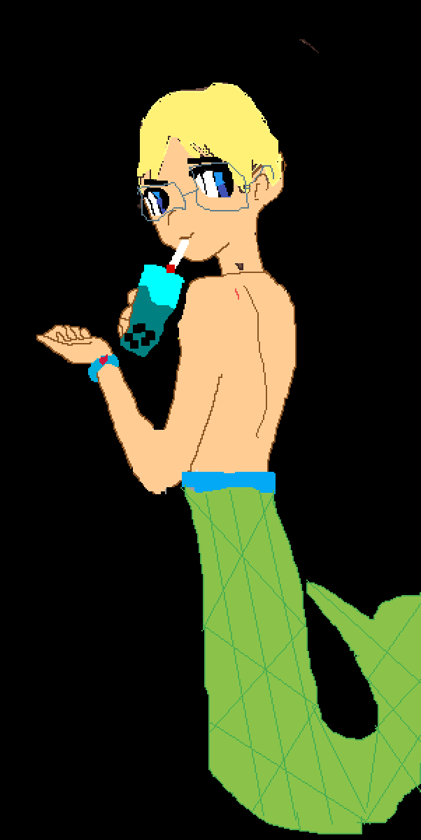 Pixilart - me as merman by PixilArtveteran