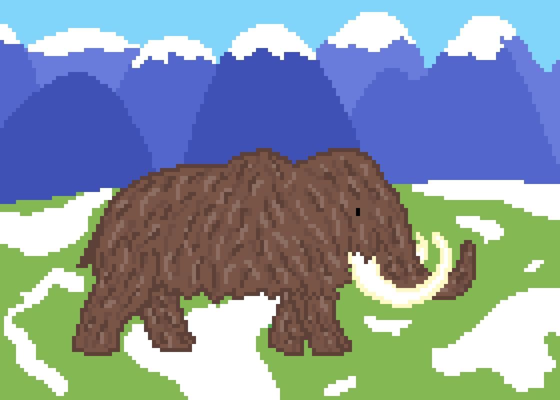 Pixilart - Woolly Mammoth by Spicy-Meatball