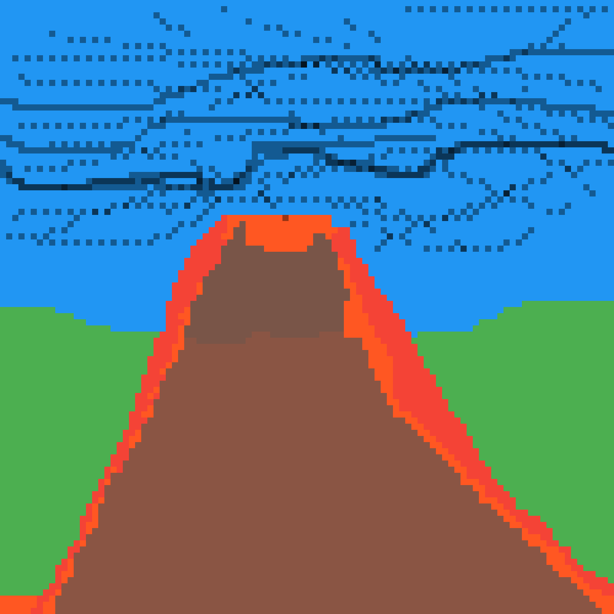Editing Volcano - Free online pixel art drawing tool - Pixilart