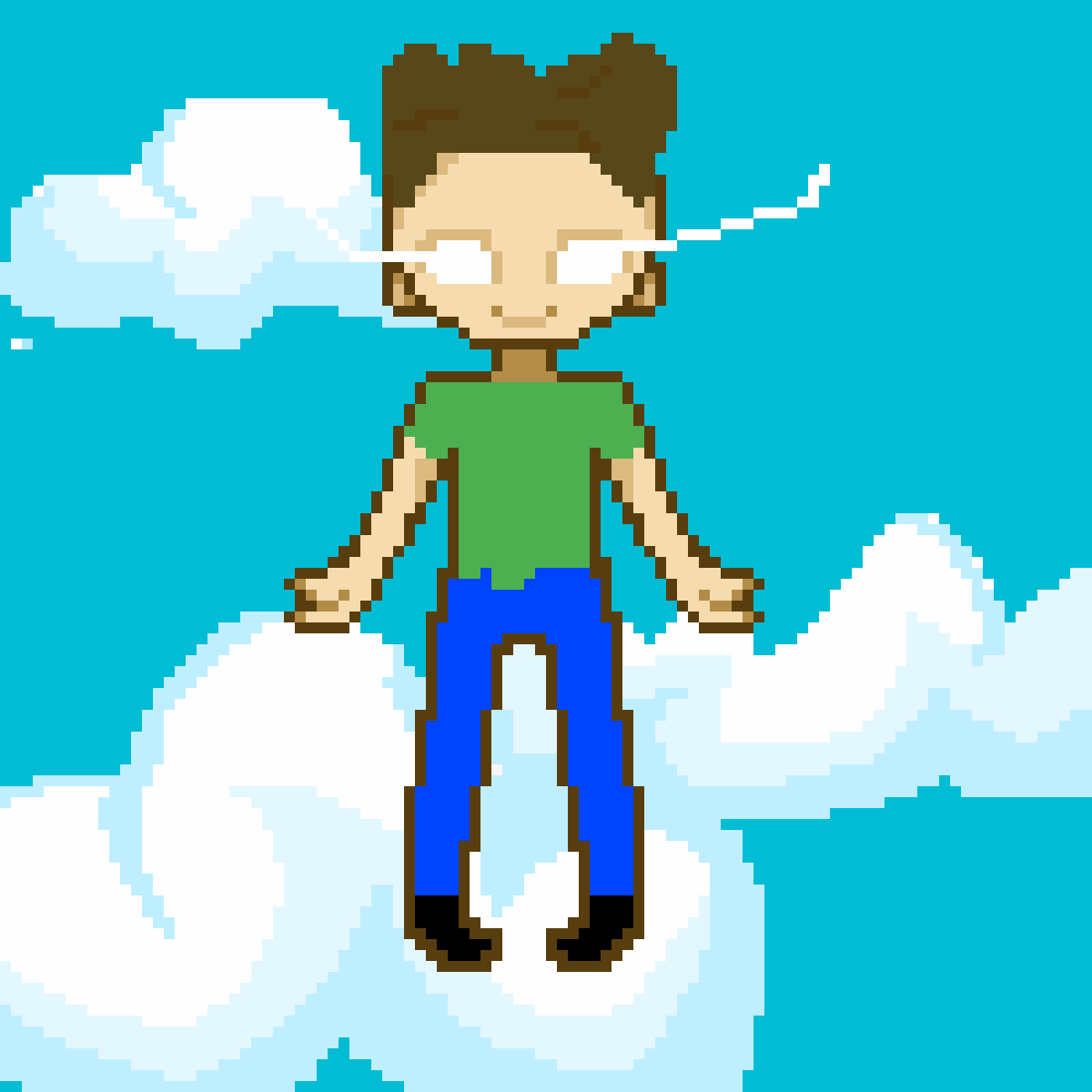 Pixilart - floating person by Anonymous