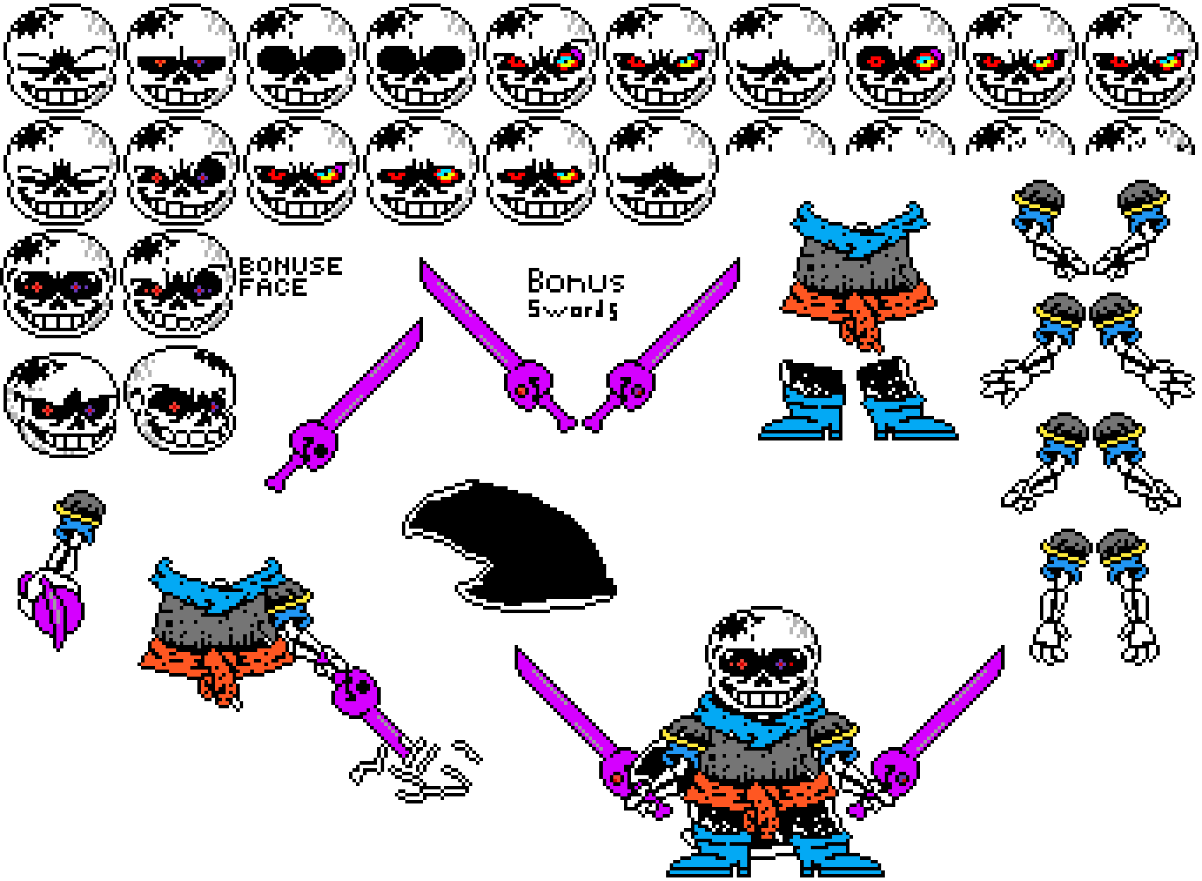 Pixilart - team dusttrust sans base by THECAPTAIN85