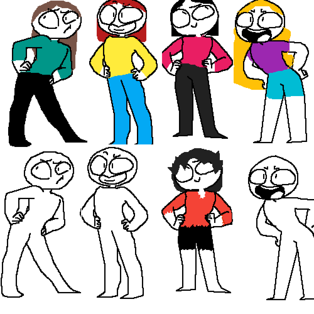 Editing genderbend - Free online pixel art drawing tool - Pixilart