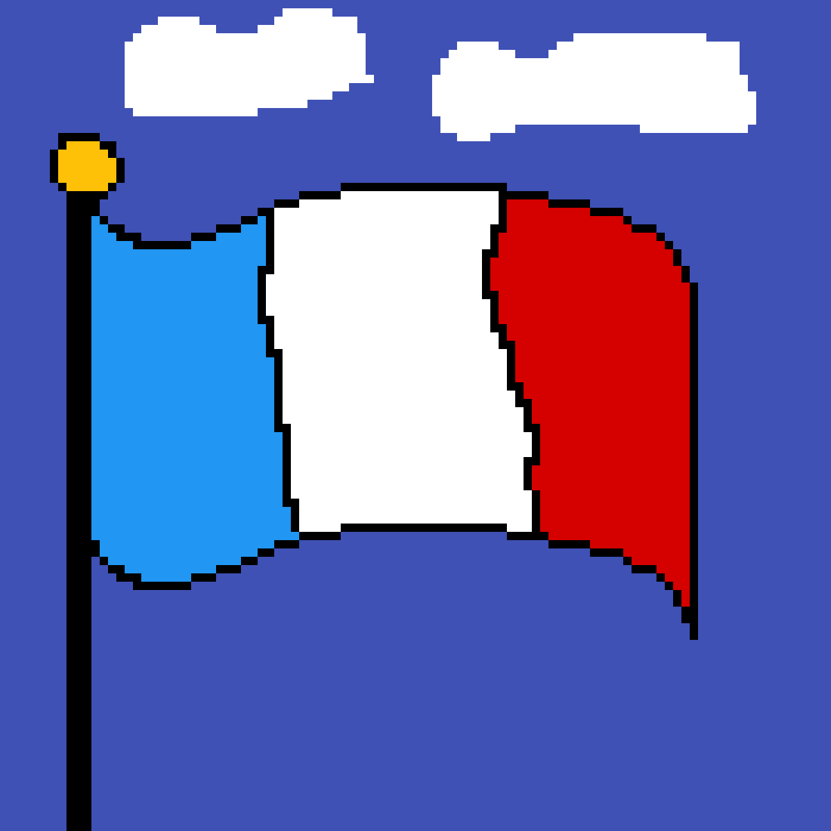 Editing French flag - Free online pixel art drawing tool - Pixilart