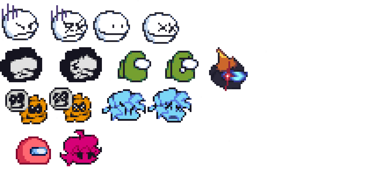 Pixilart - Alot of fnf icons 1 by I-cant-draw-E