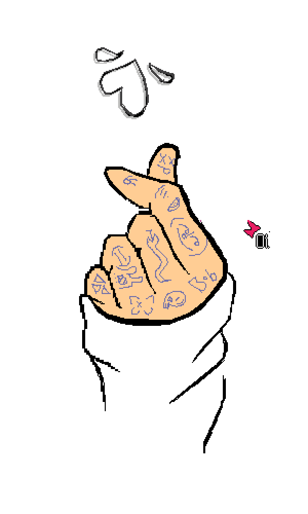 Pixilart - hand collab by octobersherewoo