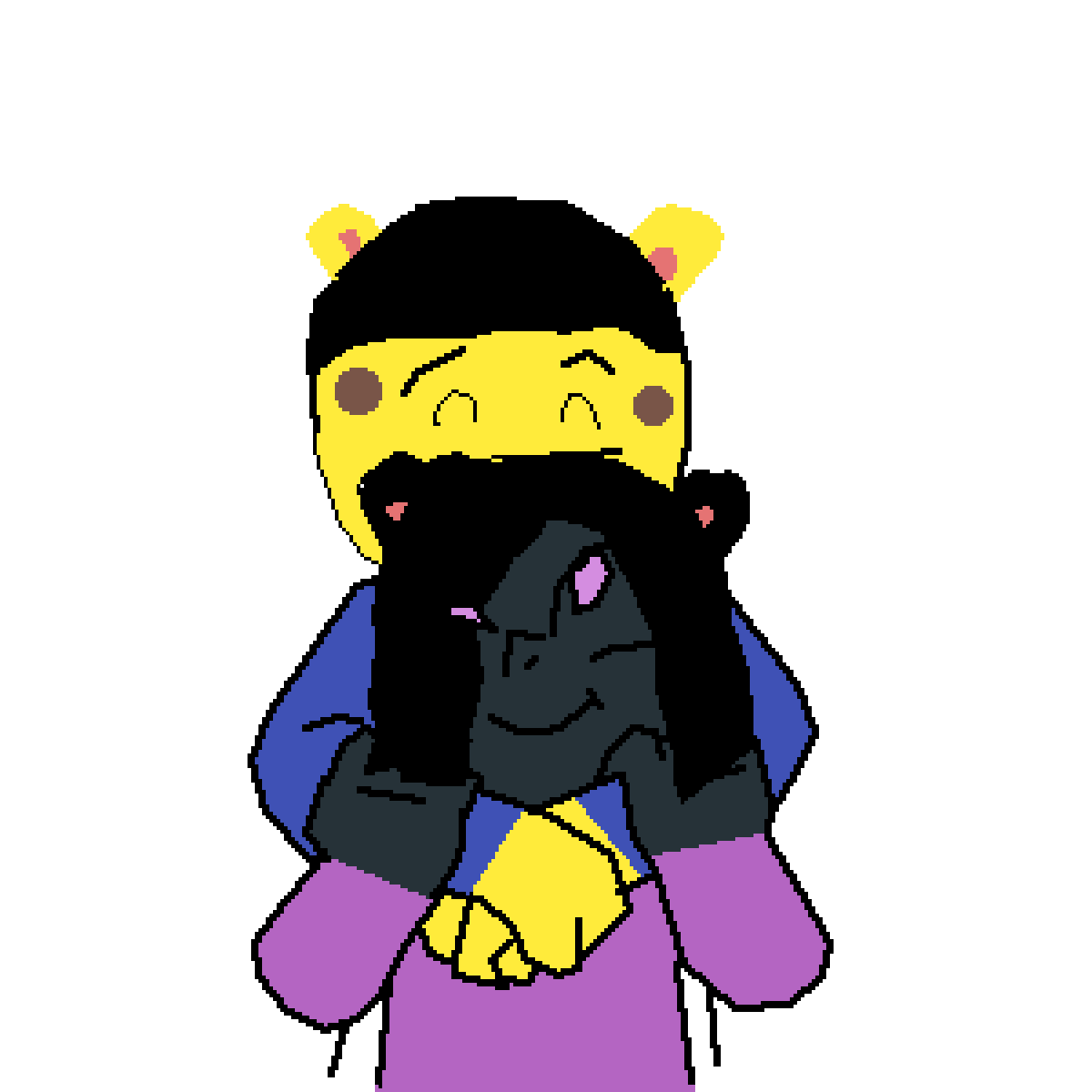 Pixilart - mimi x giraffy by T-D-R