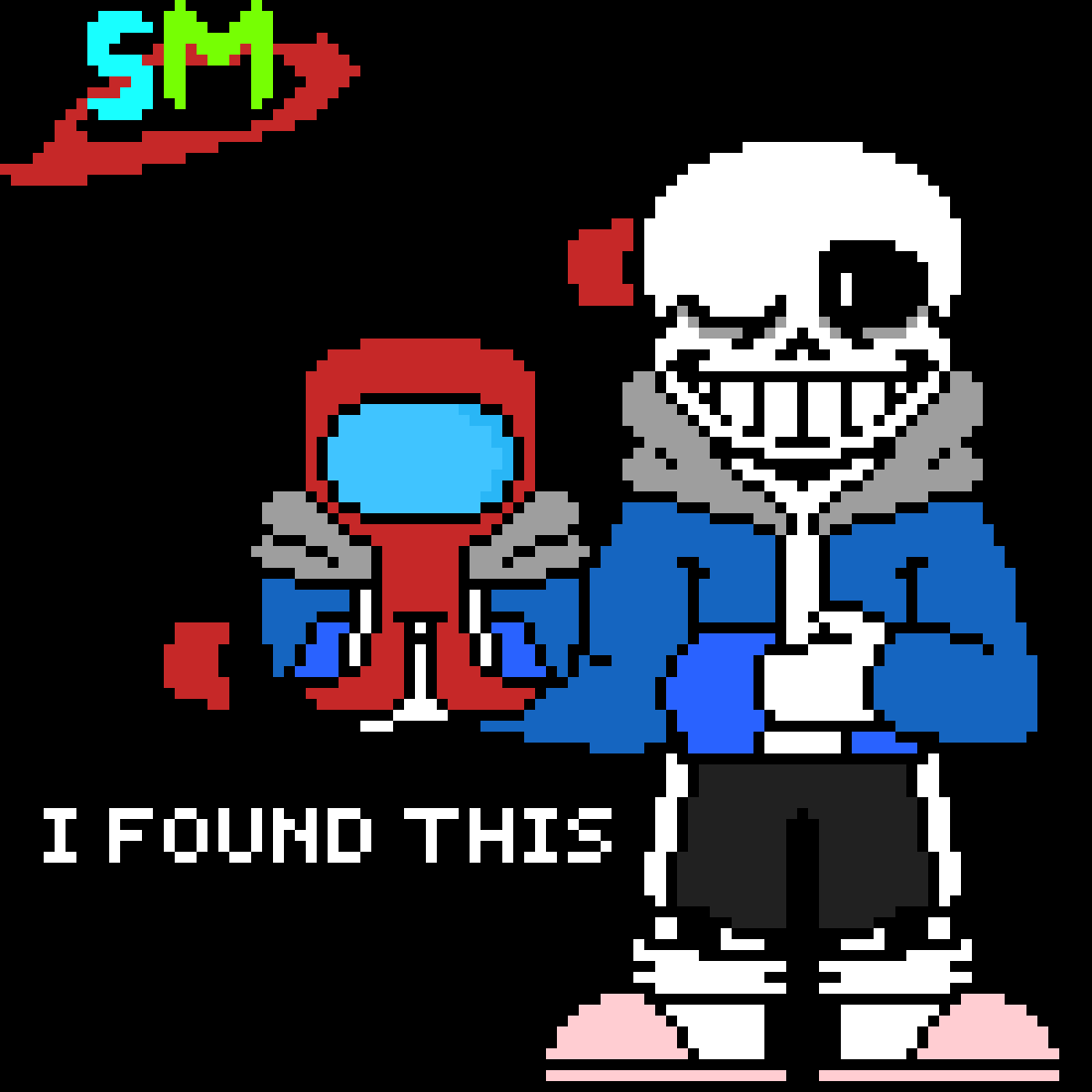 Pixilart - Sans met a new friend by SwapMemes
