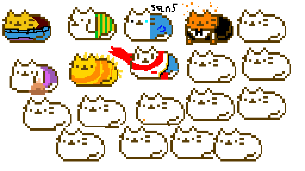 Pixilart - undertale cat collab by Meruian