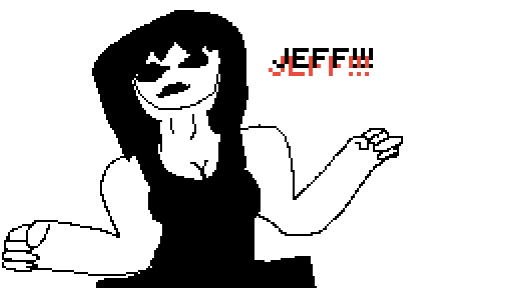 Pixilart - idk jeff vs jane by XcX