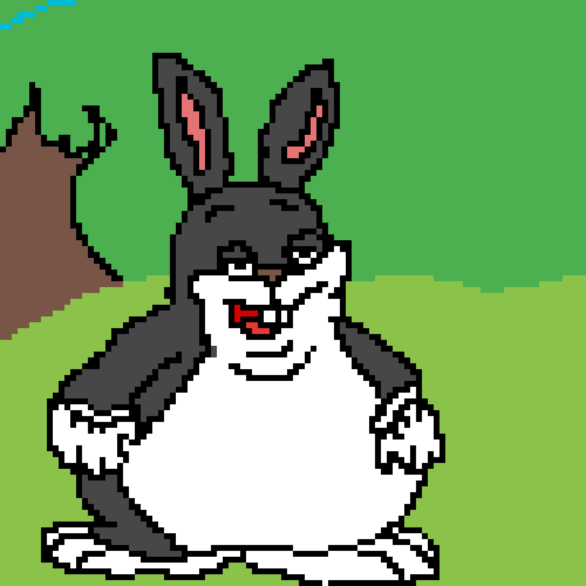 Pixilart - big chungus by YourLocalFool