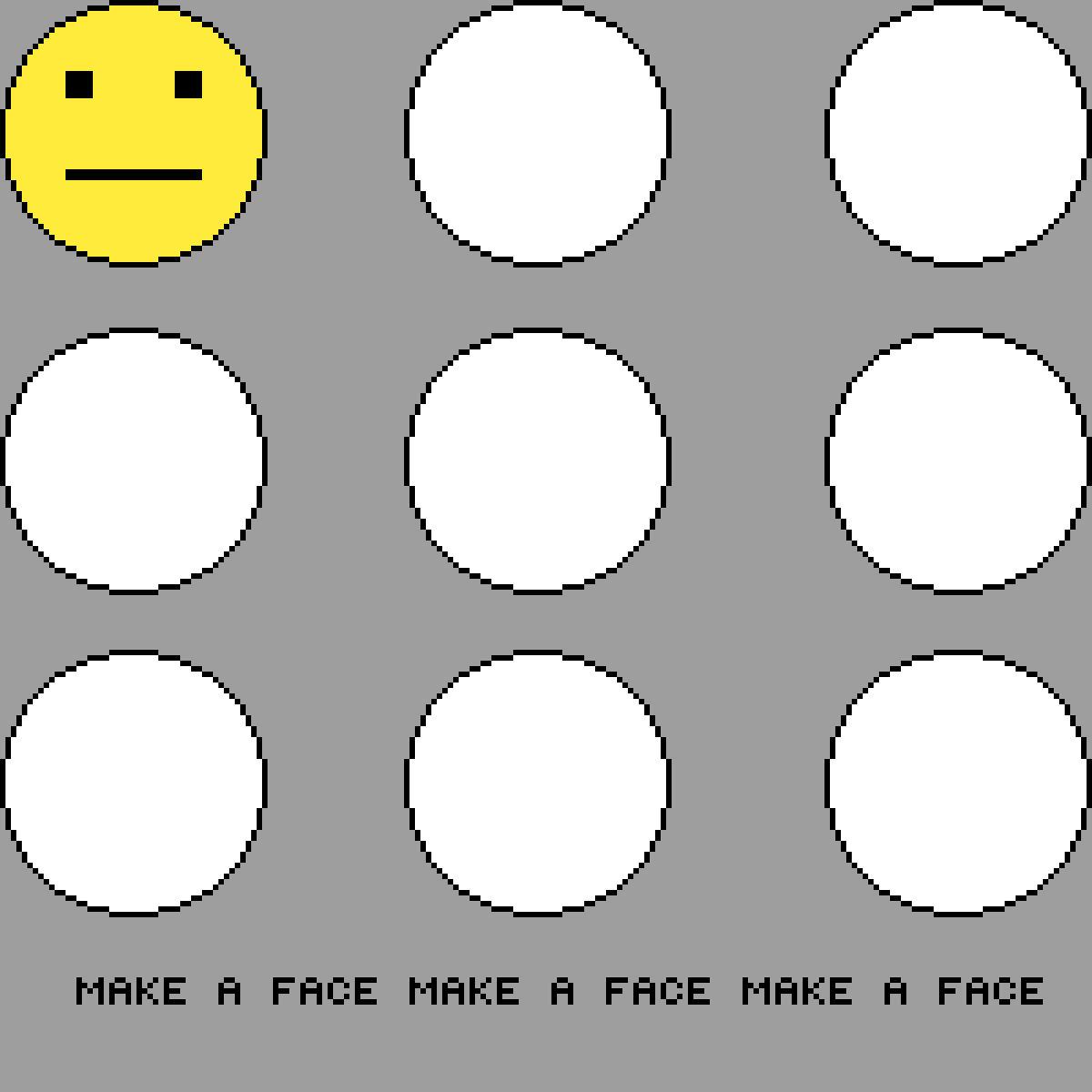 Editing i made a face like it said to - Free online pixel art drawing ...