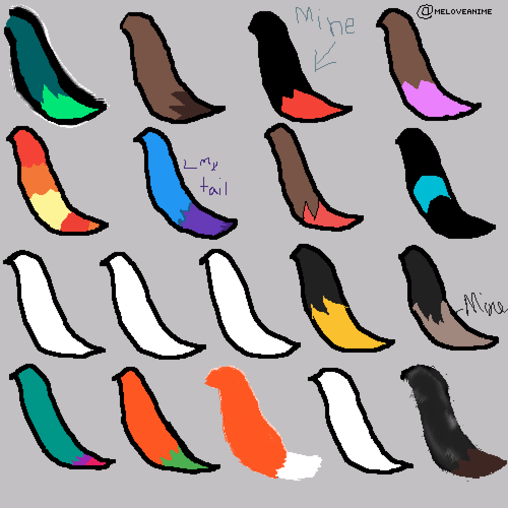 Editing Create your tail - Free online pixel art drawing tool - Pixilart