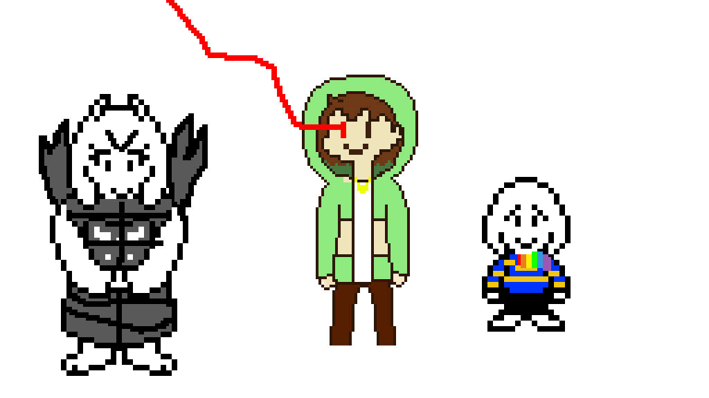 Editing Storyshift Chara phase 3 - Free online pixel art drawing tool ...