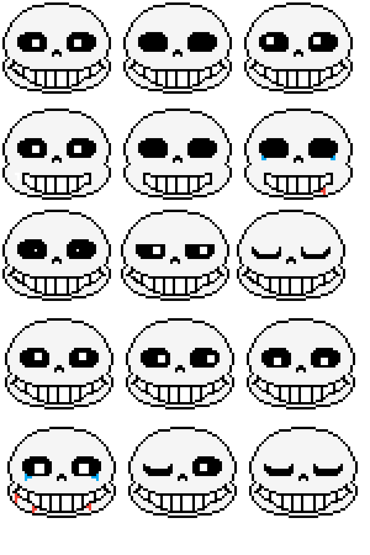 Pixilart - custom sans talksprite spritesheet by XXJACKGHOSTXX