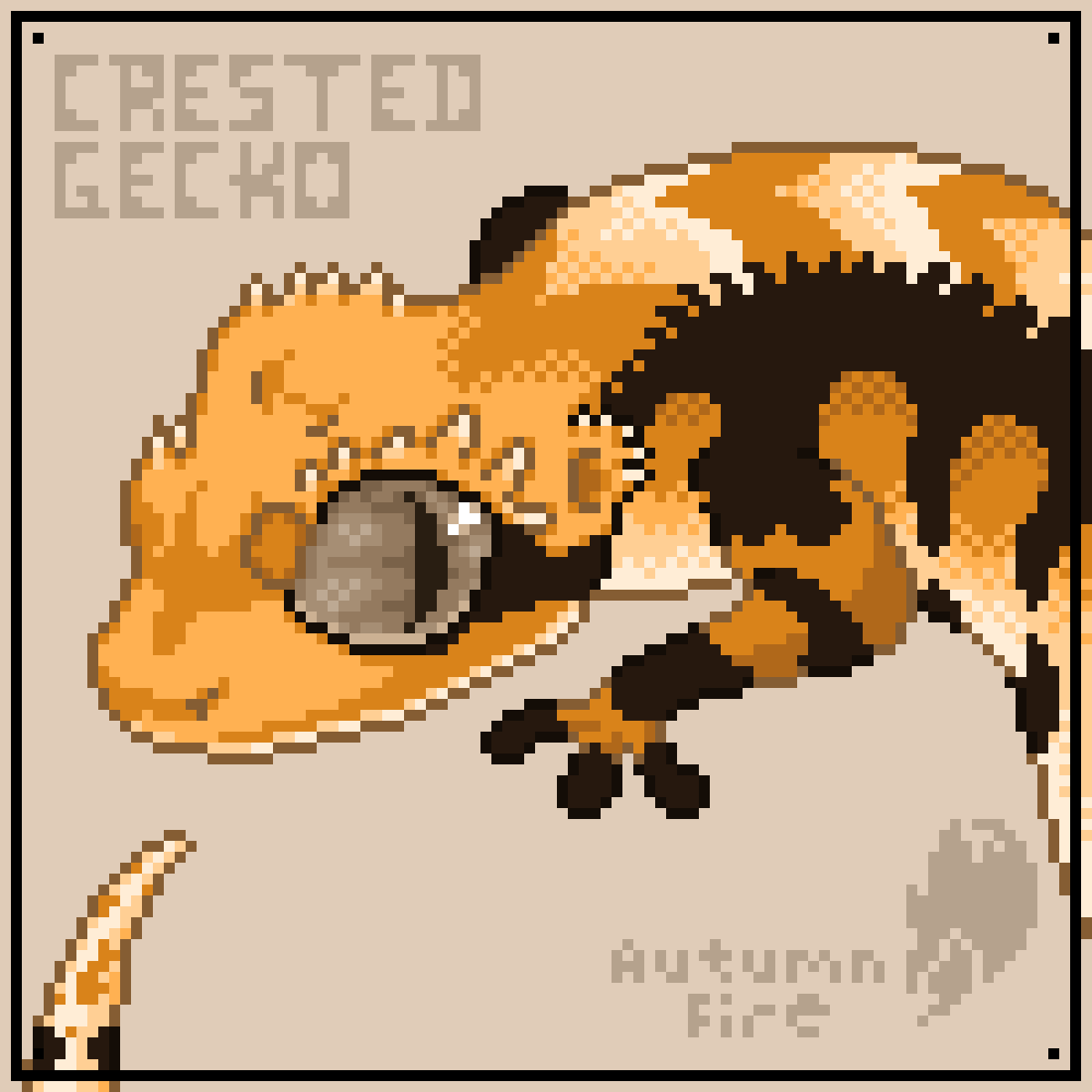 Pixilart - Crested Gecko by nightjar