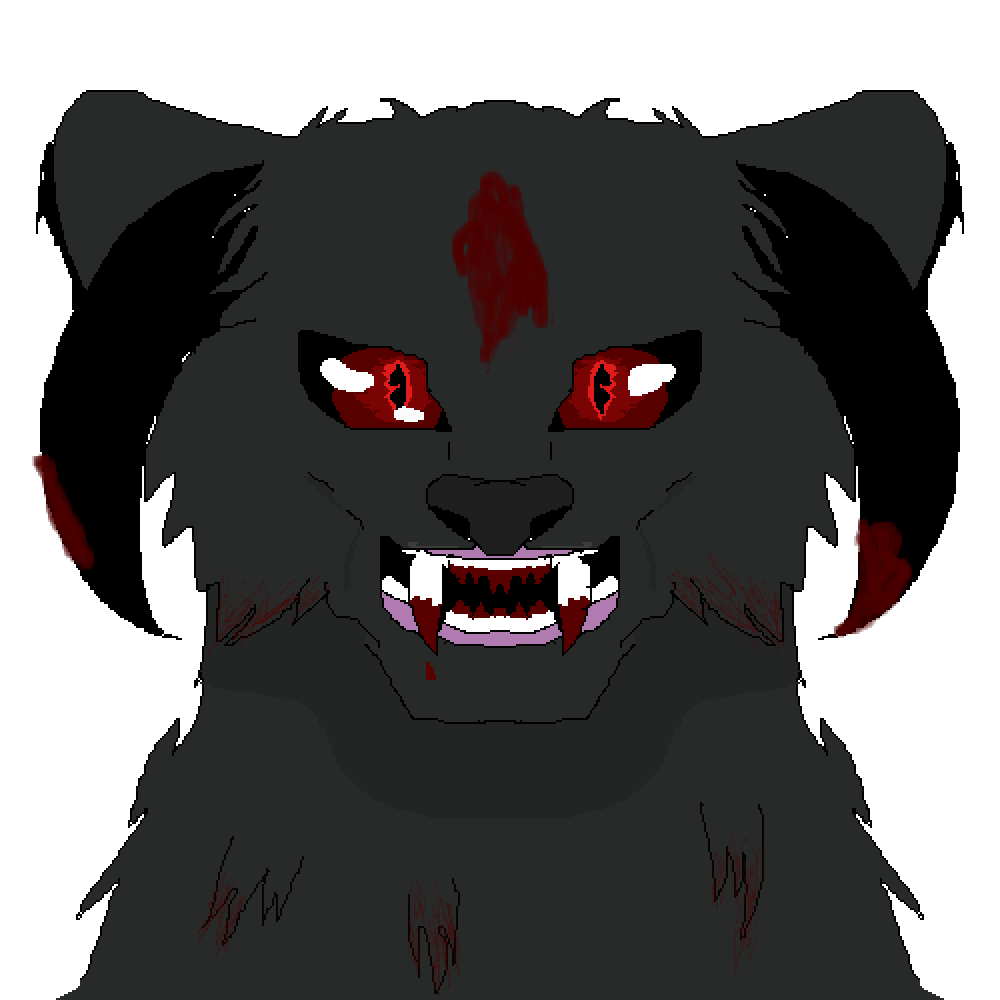 Pixilart - Demon wolf by Toxcity