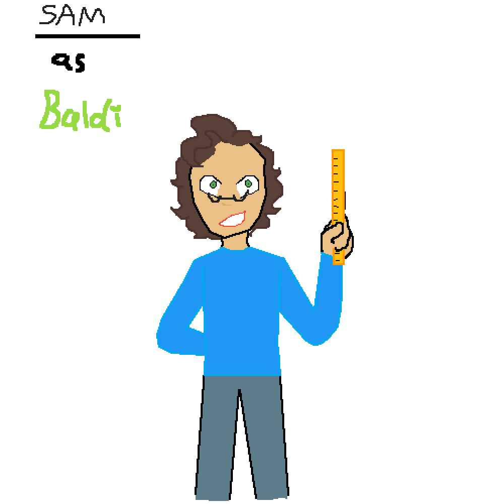 Editing Baldi's basics collab - Free online pixel art drawing tool ...