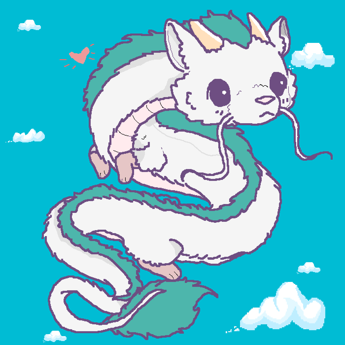 Pixilart - Vulpine dragon base by lil-psycho