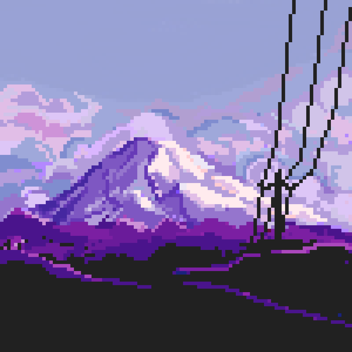 Pixilart - Mountain by Makiato3