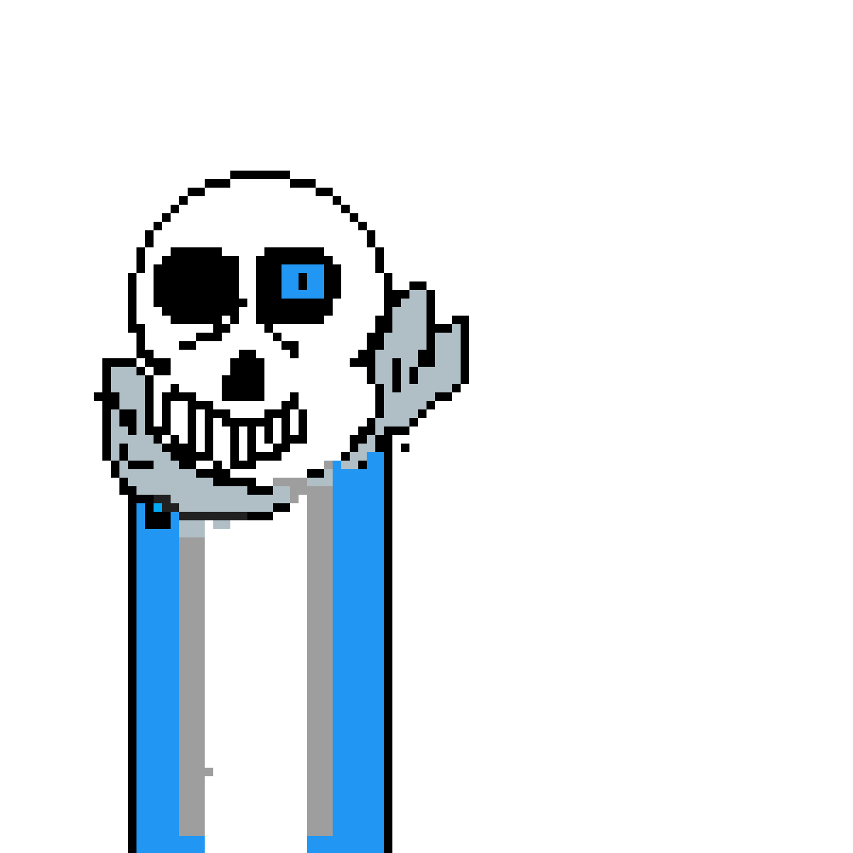 Pixilart - boss mode sans by Anonymous