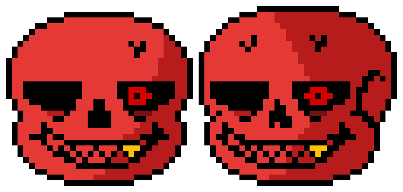 Editing UF Sans Side View Head - Free online pixel art drawing tool ...