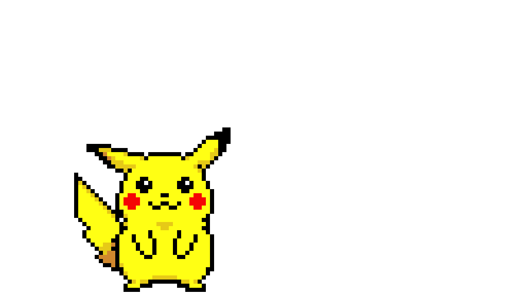 Editing pikachu caught! - Free online pixel art drawing tool - Pixilart