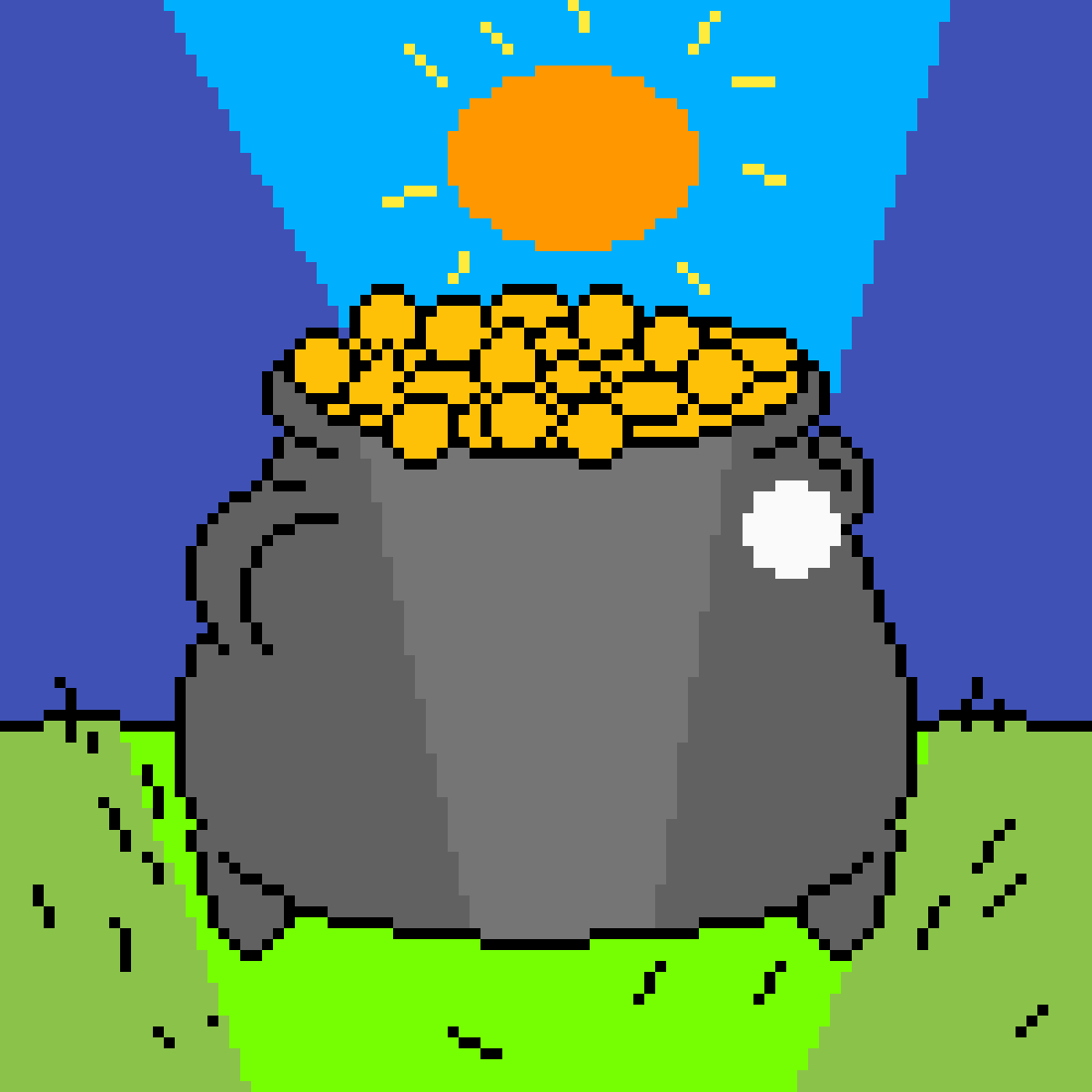 Edición olla de oro - Herramienta gratuita de dibujo en línea de pixel ...