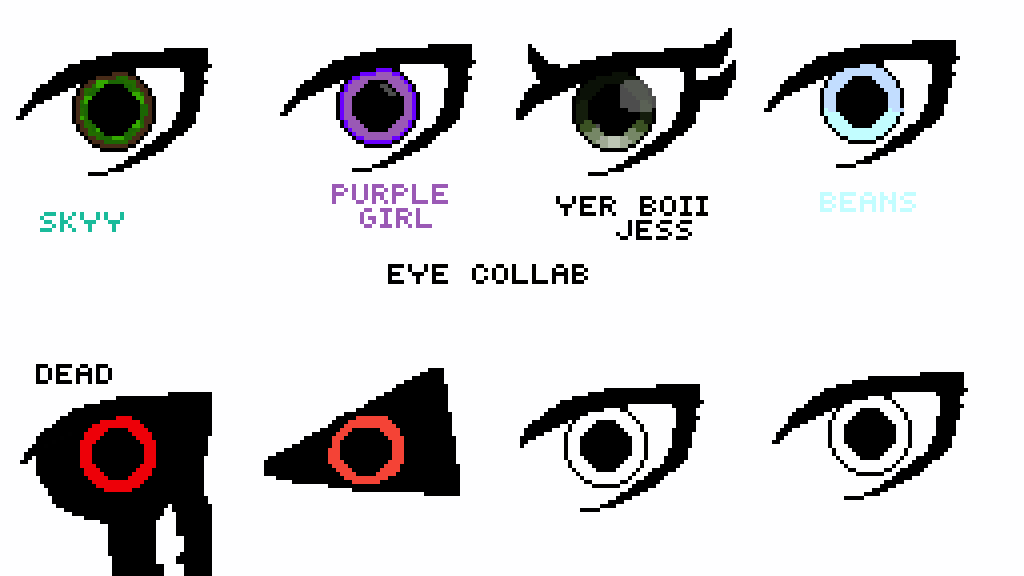 Pixilart - My Underfell eye and Normal bad time eye by Michael706