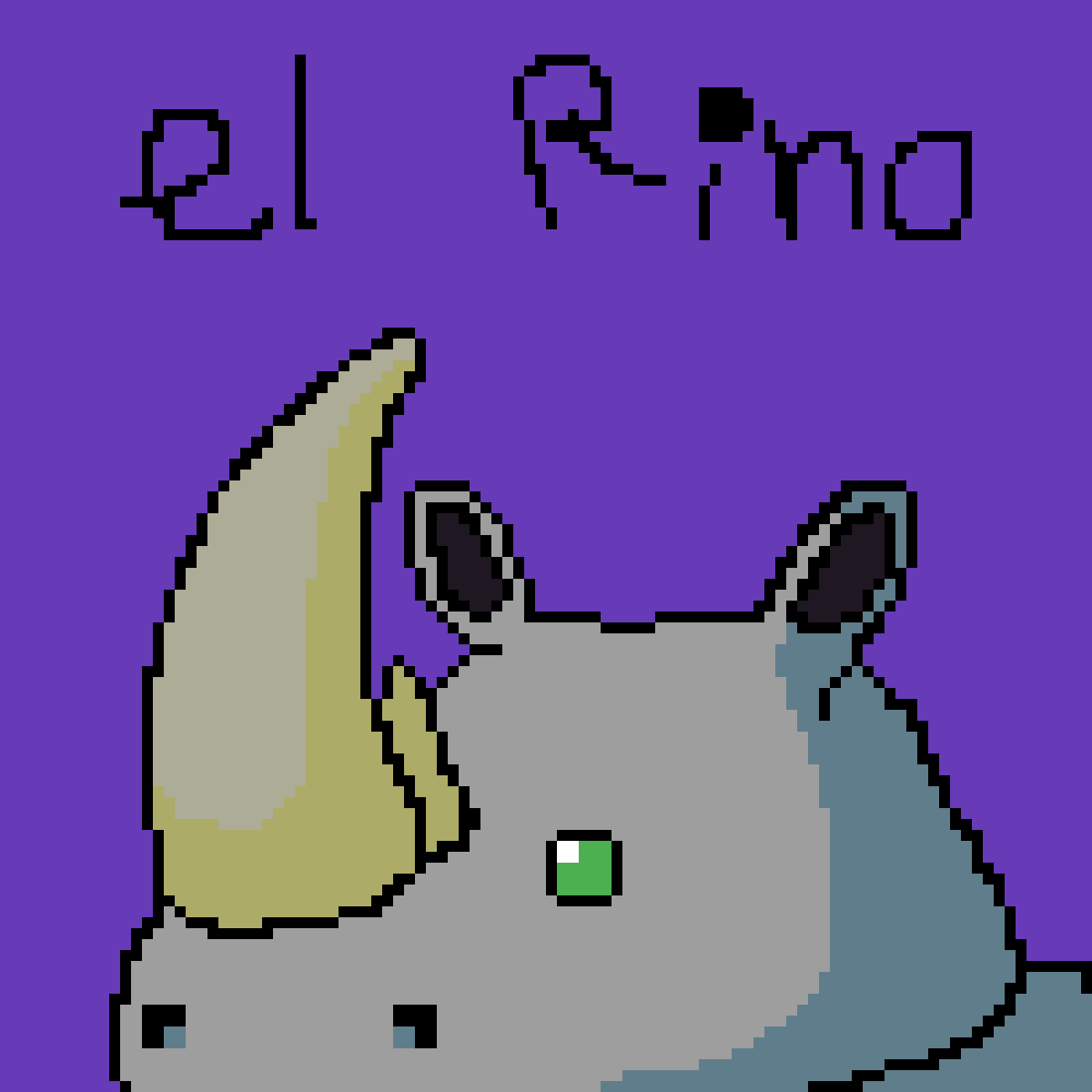 Pixilart - el rino by Luigi-creator