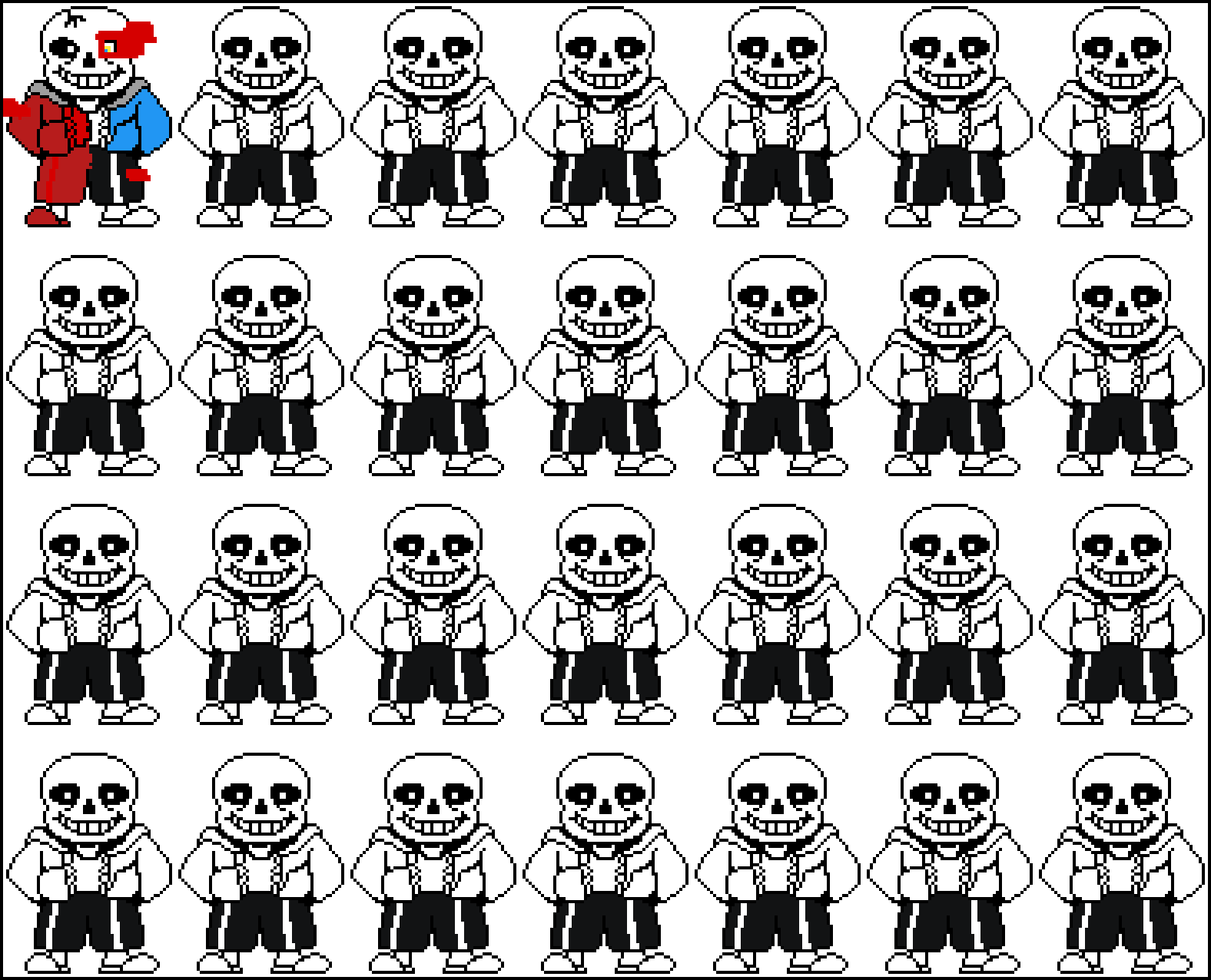 Editing HellTale Sans - Free online pixel art drawing tool - Pixilart