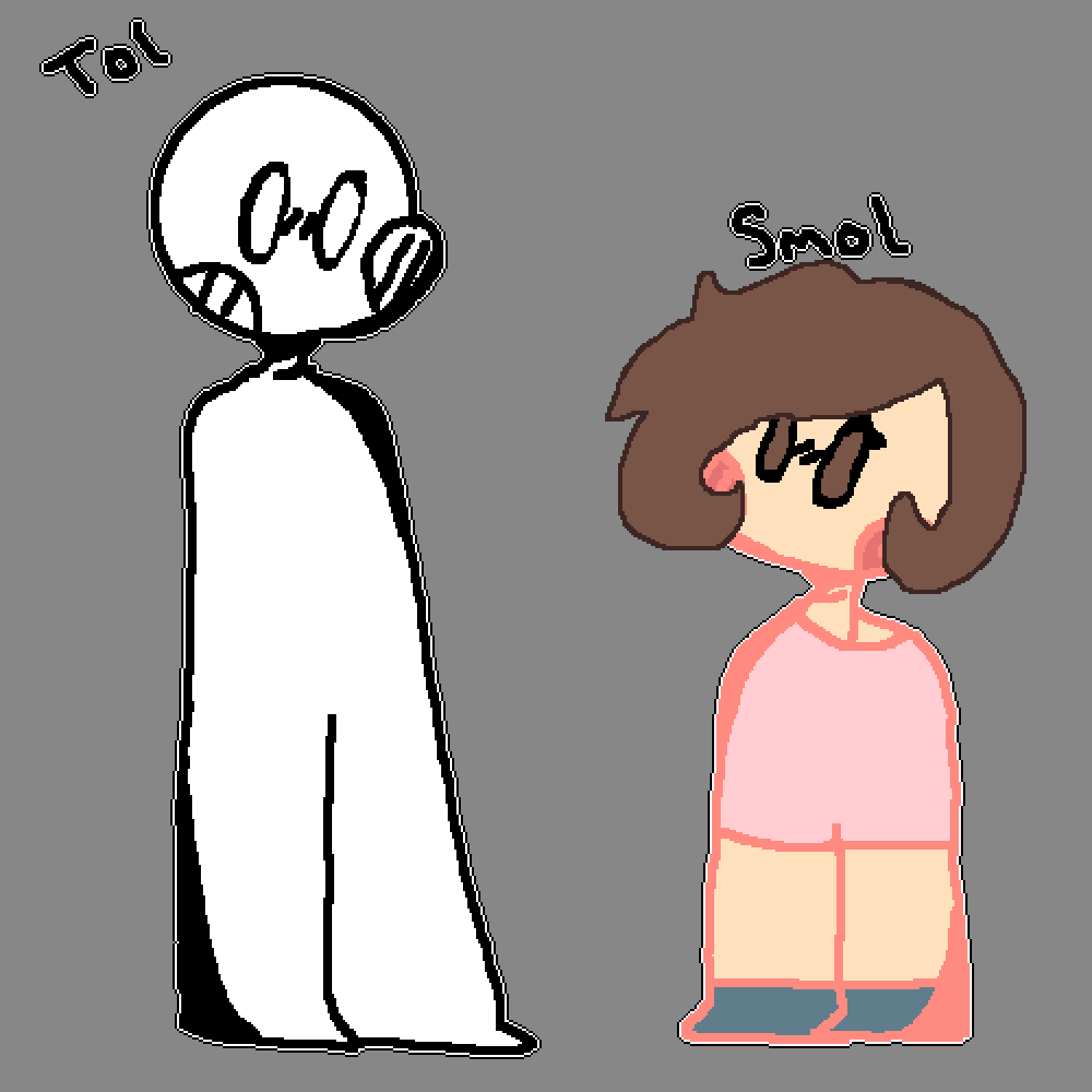 Pixilart - I am smol by skelly-girl-246