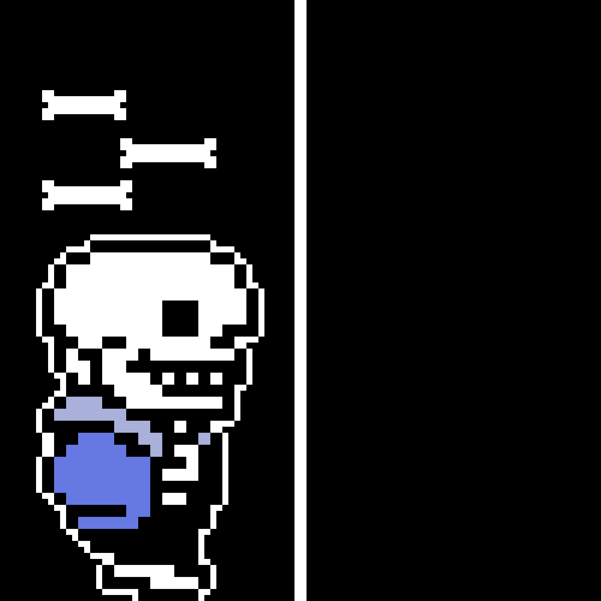 Pixilart - Sans vs idk (you make the drawing by jakob76