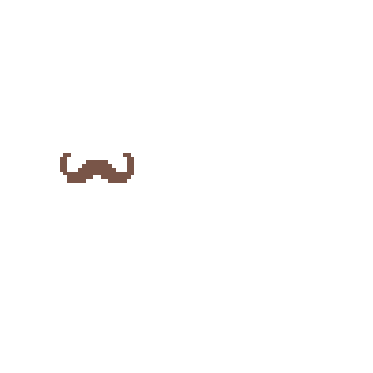 Pixilart - 8-Bit Gentleman’s Mustache by Anonymous
