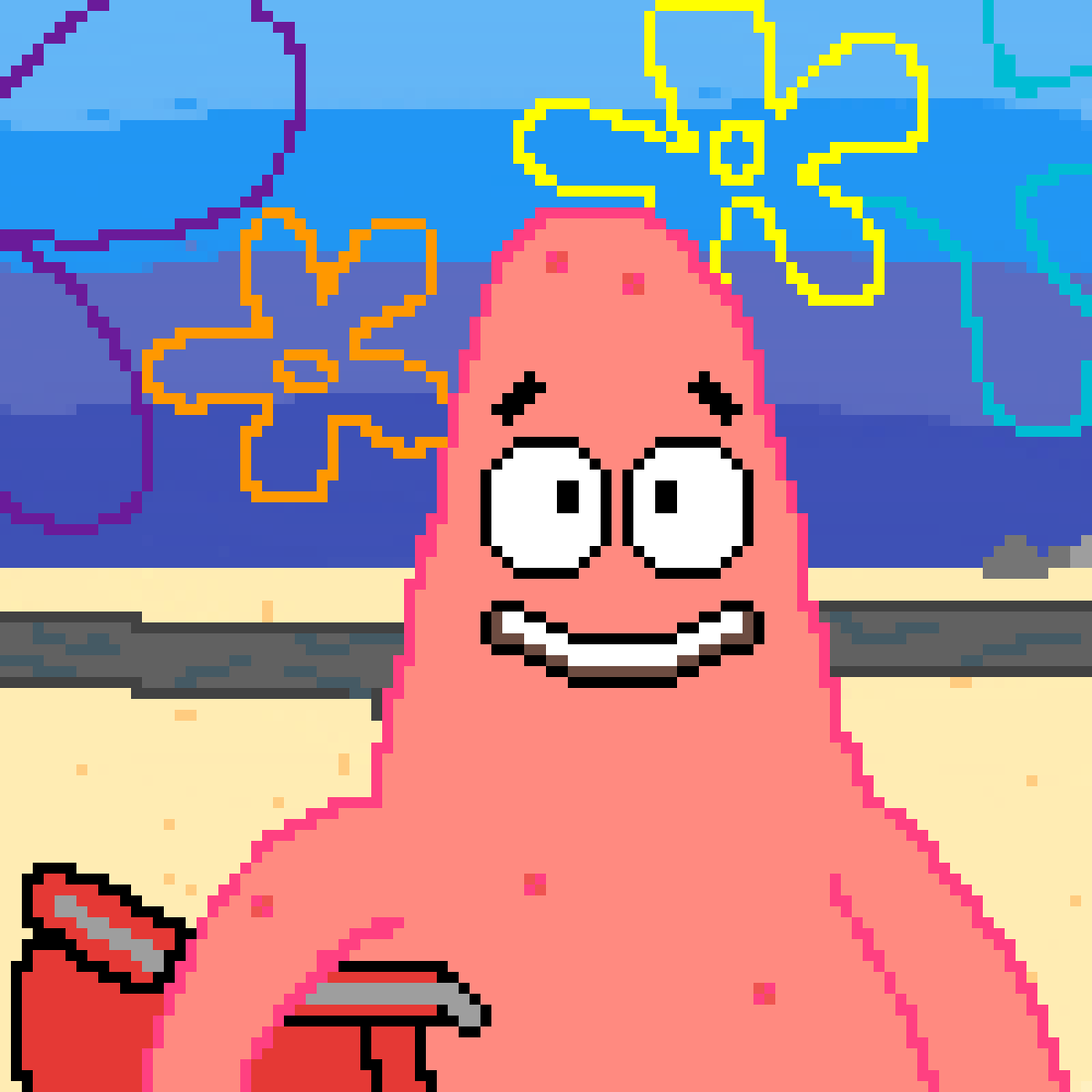 Pixilart - patrick star by christuna
