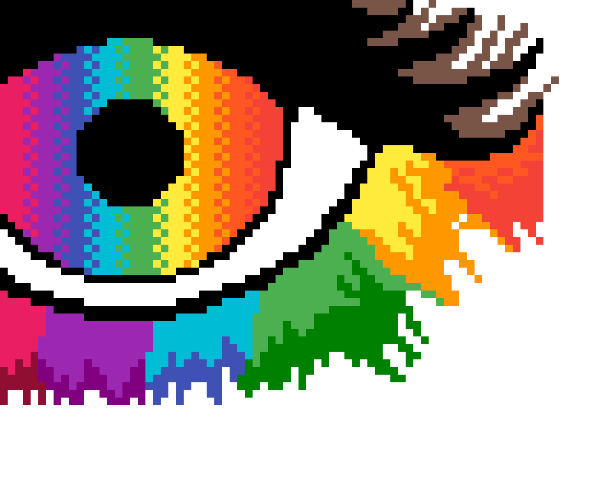 Pixilart - Rainbow eye by Taine-H