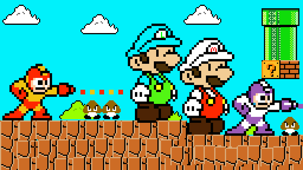 Pixilart - super mega mario bros by Anonymous