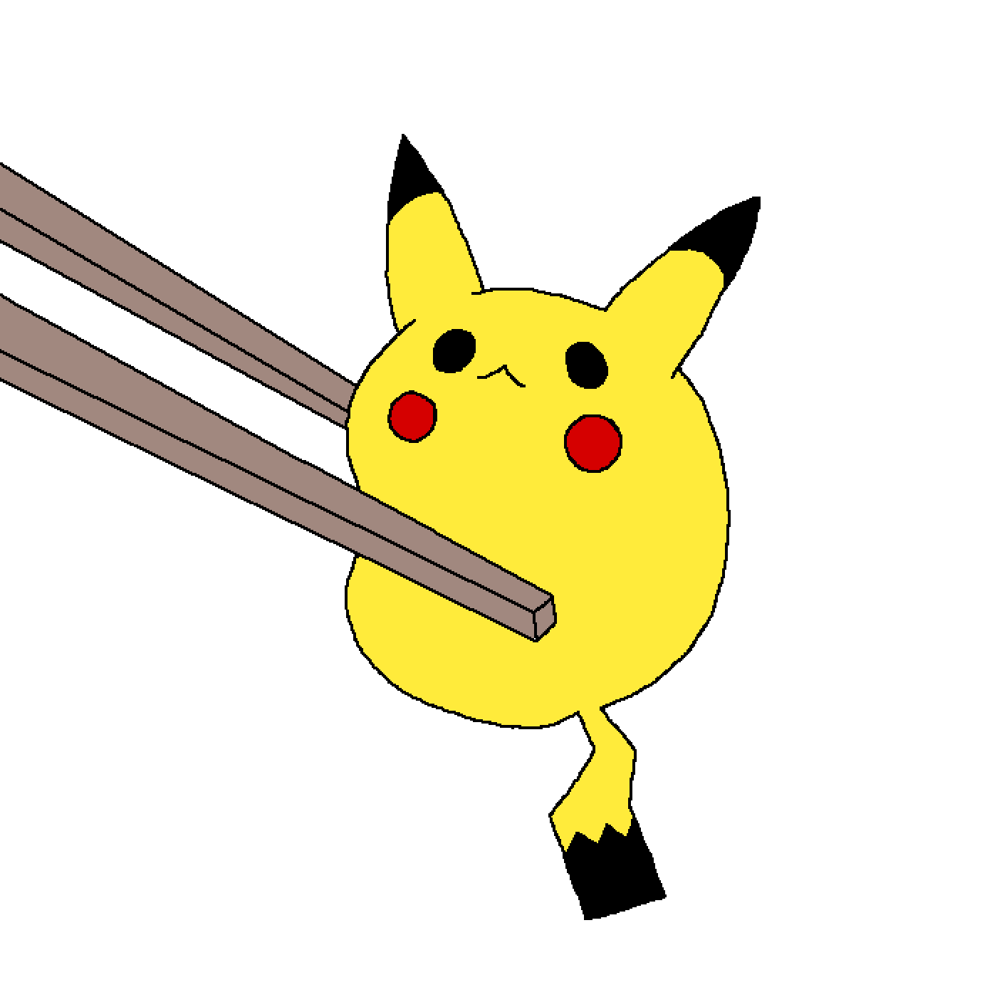 Pixilart - pikchu by painting-panda