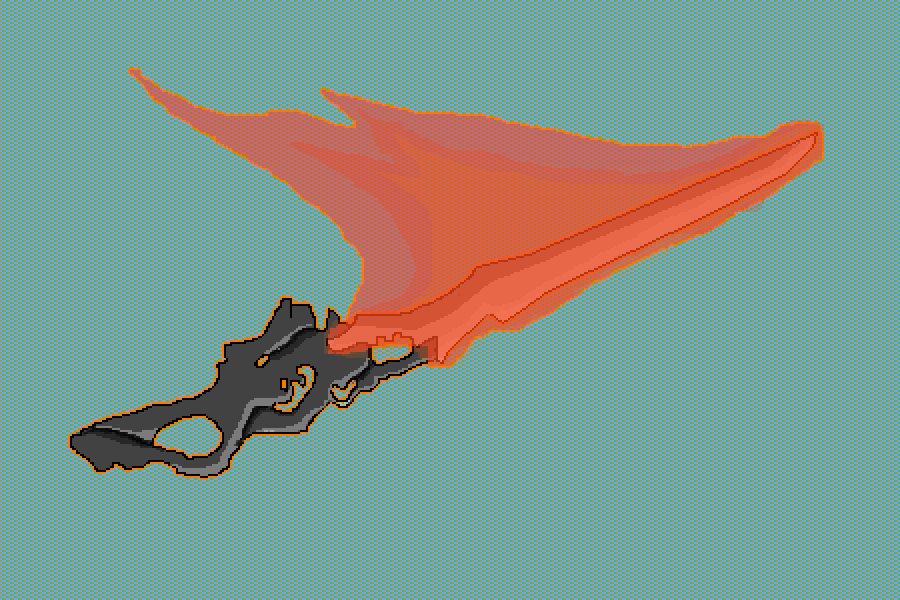 Pixilart - Futuristic Fire Sword by ArmaanXgill
