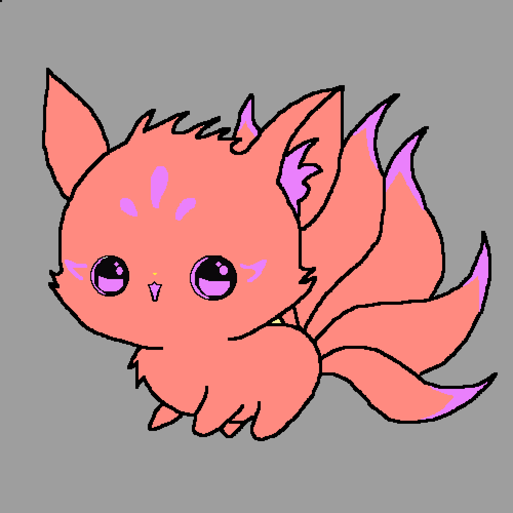 Pixilart - Kitsune Base by wolf-lover-899