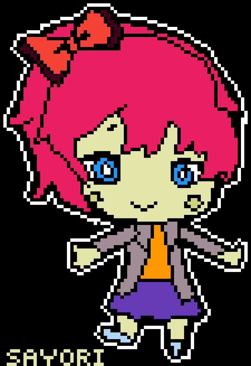 Pixilart - Sayori Pixel Artwork by Anonymous