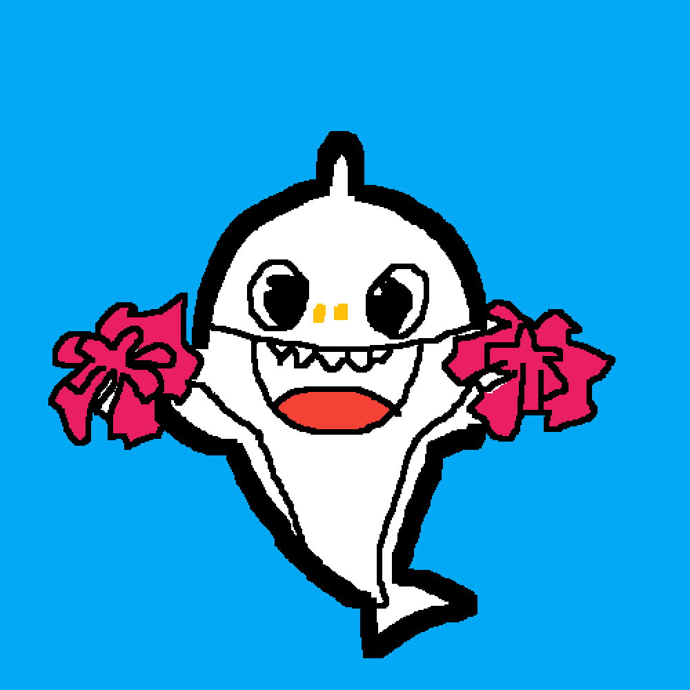 Editing Baby Shark - Free online pixel art drawing tool - Pixilart