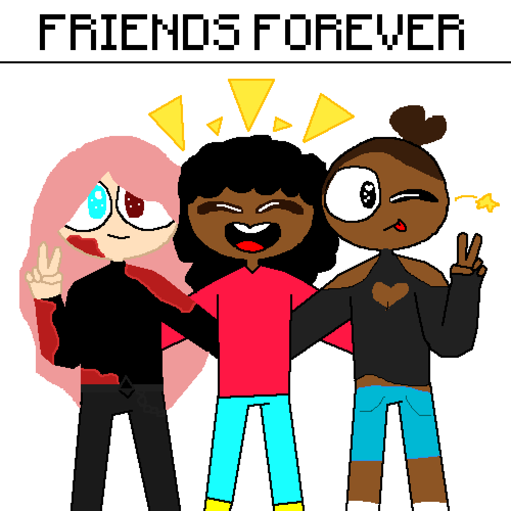 Pixilart - Friends Collab by Yuji-UwU